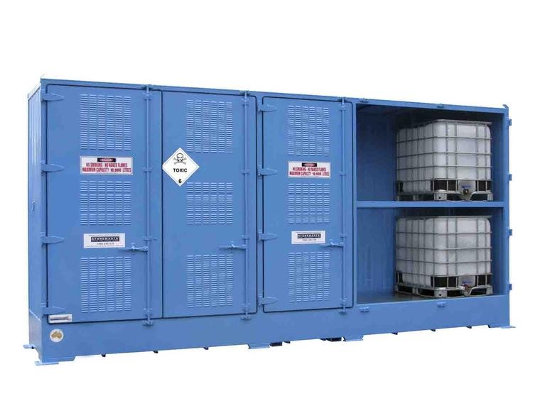 10 IBC Single Depth Toxic Substance Store – Super Spill & Safety Solutions