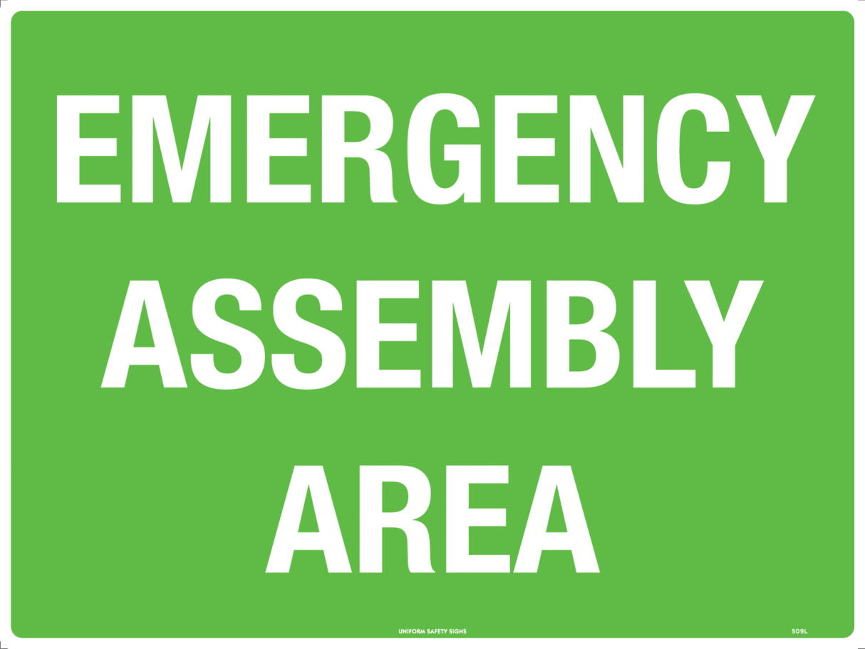 Buy Emergency Assembly Area Online | $25.00 AUD