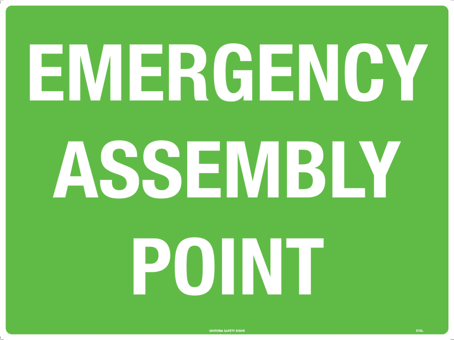 Buy Emergency Assembly Point Online | $25.00 AUD